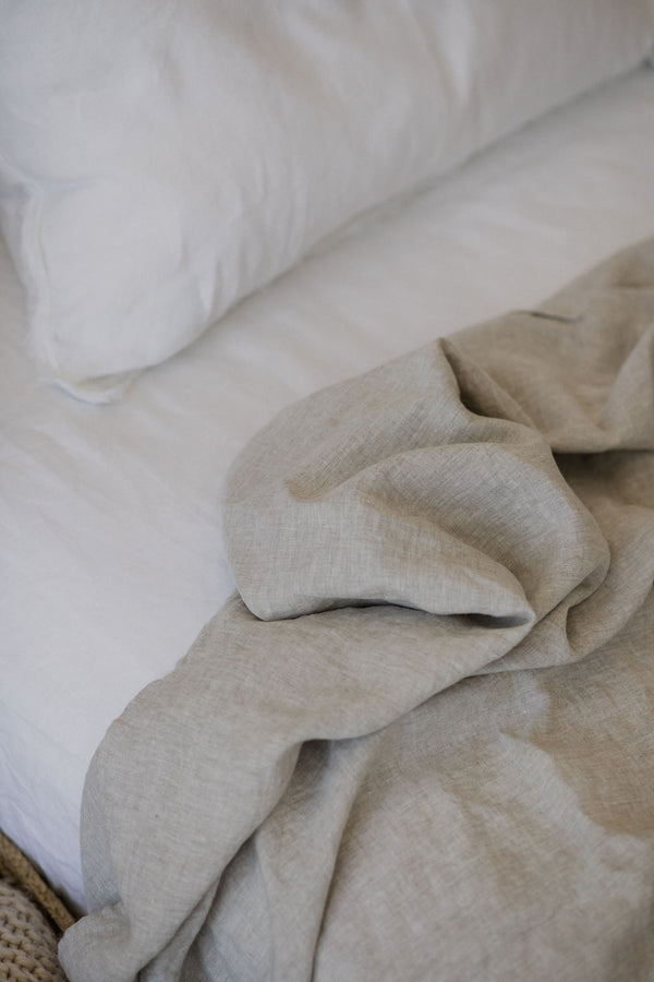 “Sable” Linen Flat Sheet – SOL Linen